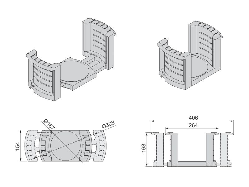 Suport reglabil pentru farfurii x buc – Dragsil